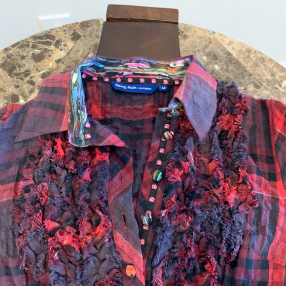 Georg Roth | Tops | Georg Roth Los Angeles Cowgirl Western Shirt M Red ...
